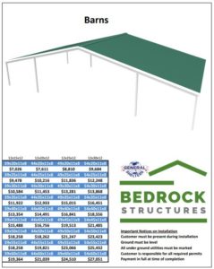 Barn Pricing – Bedrock Structures