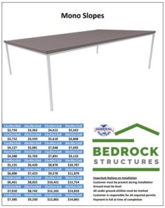 Mono Pricing – Bedrock Structures